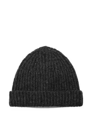ROBERTO COLLINA Ribbed-knit Beanie Hat - Grey