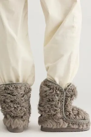 Mou Curly Creston Boots - Grey