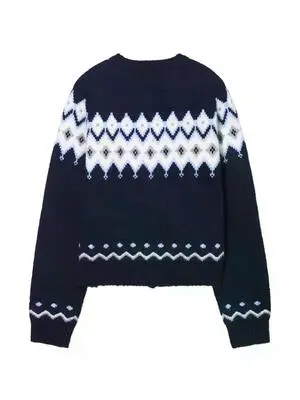 DUNST Fair Isle Jacquard Cardigan