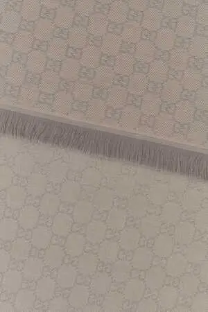 Gucci Embroidered Wool Scarf