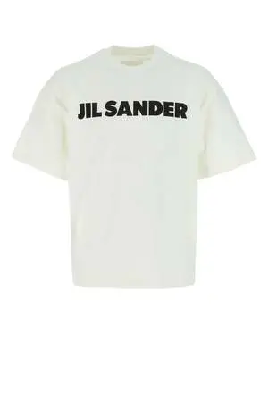 JIL SANDER Ivory Cotton Oversize T-shirt - White