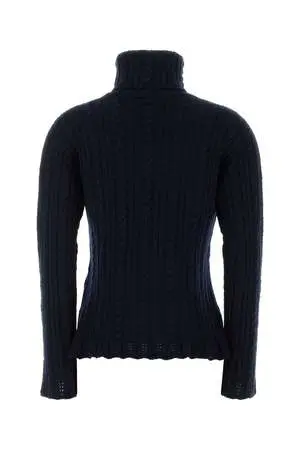 Moncler Navy Wool Blend Sweater