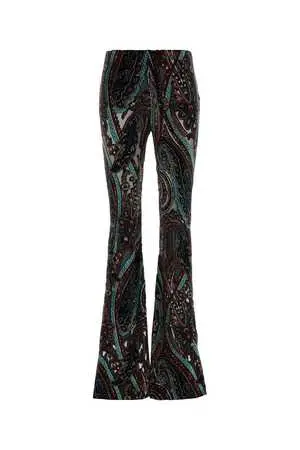 Etro Embroidered Stretch Jacquard Pant