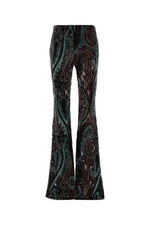 ETRO Etro Women Embroidered Stretch Jacquard Pant