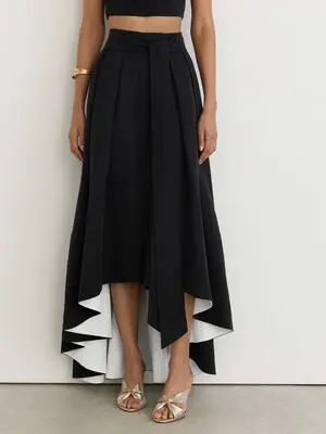 REISS Otto High-low Hem Contrast Maxi Skirt