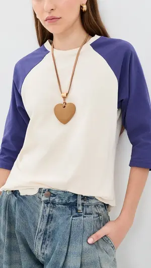 LOGAN TAY Heart Cord Necklace