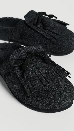 ANCIENT GREEK SANDALS Vasilitsa Fringe Mules