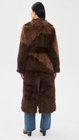 HOUSE OF SUNNY Hustle Faux Fur Coat