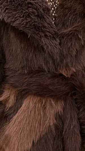 HOUSE OF SUNNY Hustle Faux Fur Coat