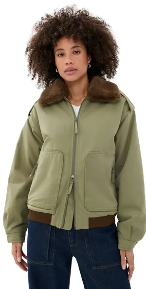 HOUSE OF SUNNY Cruise Flight Jacket - Khaki