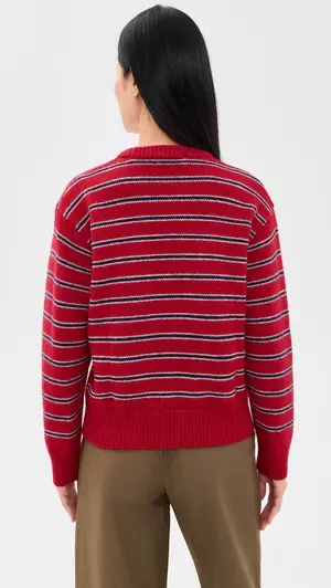 DUNST Striped Chunky Sweater