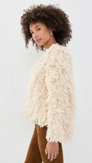 FRAME The Fringe Sweater Jacket