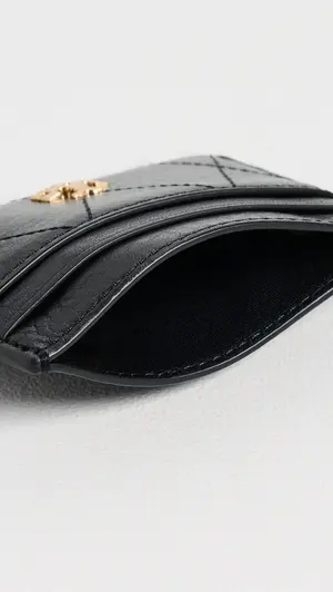 Tory Burch Charlie Quilted Card Case