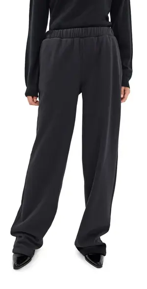 Sprwmn Straight Leg Sweatpants - Black