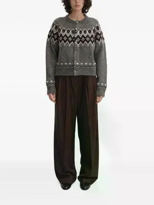 DUNST Fair Isle Jacquard Cardigan