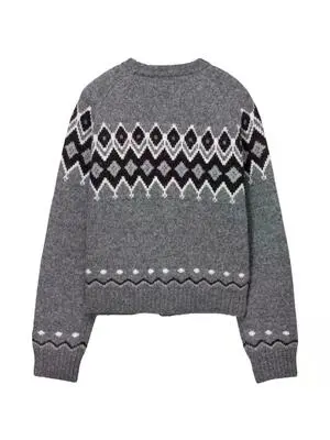 DUNST Fair Isle Jacquard Cardigan