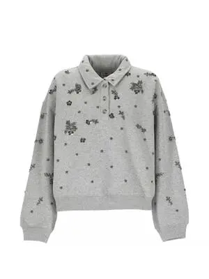 LEVI'S Embellished-floral Sweater - Grey