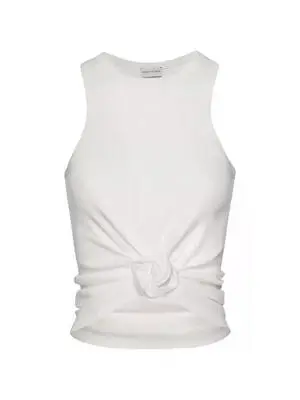 Magda Butrym Knot-detail Fine-ribbed Tank Top