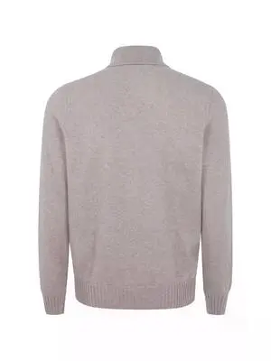 GRAN SASSO Cashmere Button-down Shirt-collar Cardigan
