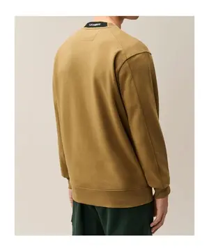 C.P. COMPANY Diagonal Raised Fleece Lens Crewneck Sweatshirt