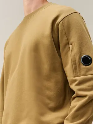 C.P. COMPANY Diagonal Raised Fleece Lens Crewneck Sweatshirt