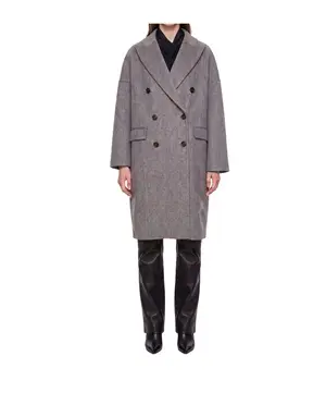 Brunello Cucinelli Double-breasted Drop-shoulder Cashmere Coat