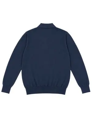 Brunello Cucinelli Long-sleeved Knitted Polo Shirt