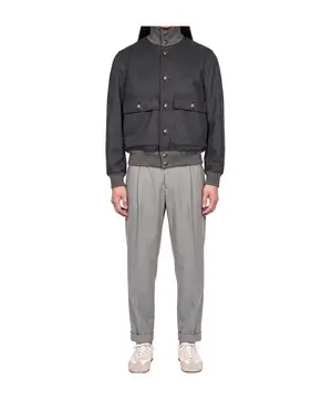 Brunello Cucinelli Button-up Bomber Jacket
