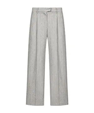 Brunello Cucinelli Pinstripe-pattern Pleated Trousers
