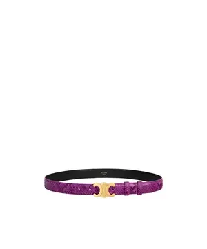 Celine Triomphe Belt 25mm In Python