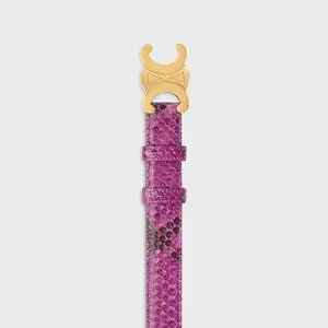 Celine Triomphe Belt 25mm In Python