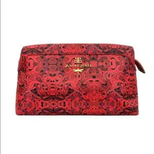 JANARA JONES Snakes Print Marie Clutch Bag - Red