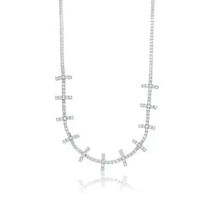 SHYMI Bar Tennis Necklace - Silver