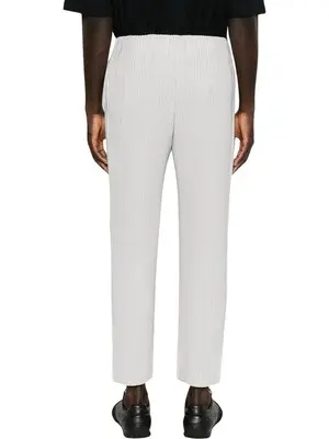 Issey Miyake Plissé-effect Cropped Trousers Homme Pli