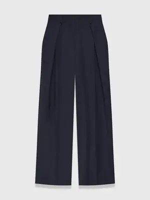 The Fold Clever Wool Blend Cortona Pleat Trousers