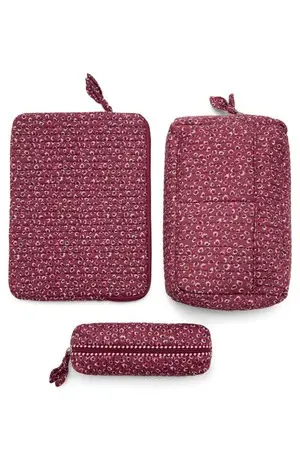 Mango Printed Quilted Toiletry Bag
