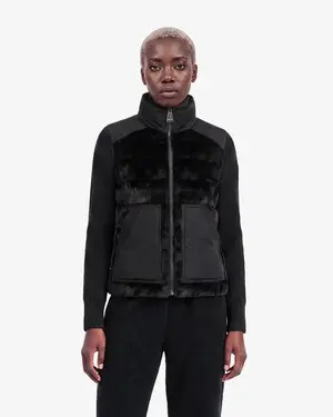 ALPENHAUS Turini Velvet Short Hybrid Lightweight Jacket Black