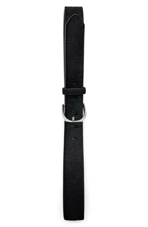 Mango Genuine Calf Hair Leather Belt