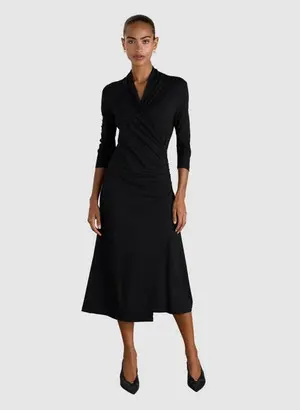 Baukjen Gylda Fixed Wrap Dress - Black