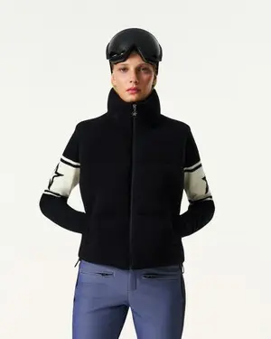 Perfect Moment Merino Wool & Cashmere Down Gilet - Black