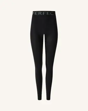 Perfect Moment Modal & Cashmere Blend Base Layer Legging - Black