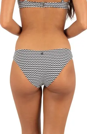 Hurley Max Poptic Stripe Bikini Bottoms - Black