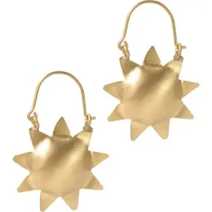 MATR BOOMIE Pratima Sun Hoop Earrings - Gold