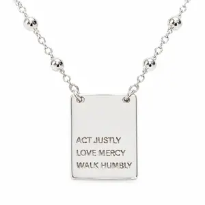 STARFISH PROJECT Act Justly Sterling Necklace