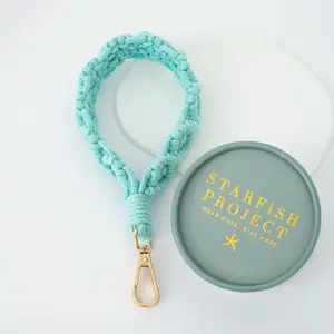 STARFISH PROJECT Macrame Wrist Strap - Mint