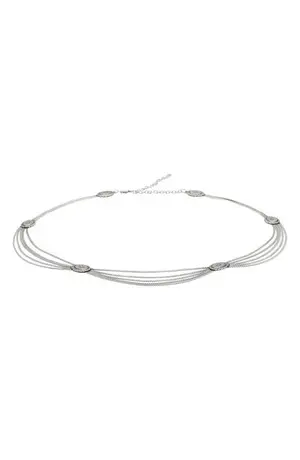 Mango Engraved Chain Belt - Silver