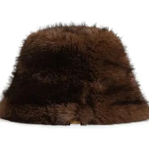 Manière De Voir Ilya Oversized Fur Hat - Brown