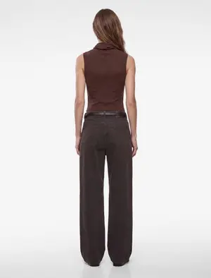 Koton Slim Modal Blend Sleeveless Funnel Neck Top