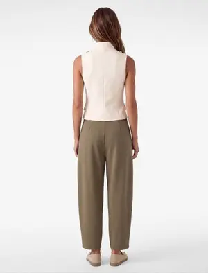 Koton Modal Blend Mid Rise Pleated Balloon Pants