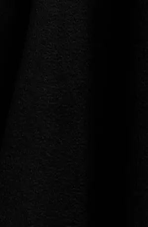 Sofia Cashmere Cashmere Cape With Faux Fur Trim - Black